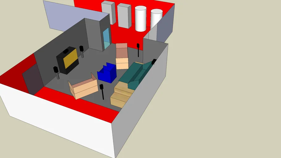 The most legit basement ever to scale | 3D Warehouse