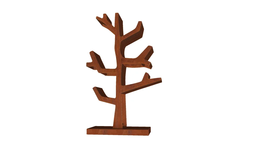 82259 Shelf Multi Tree Rusty | 3D Warehouse