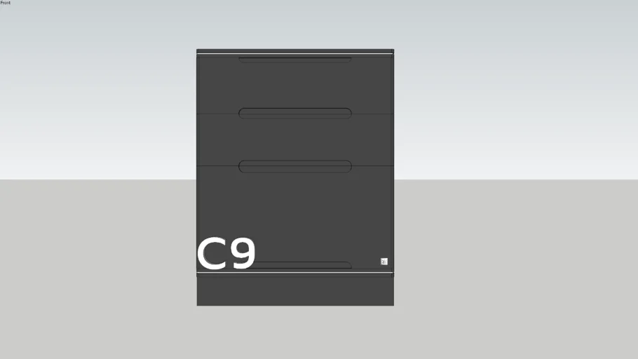 C9 ลิ้นชัก 3 ชั้น 600 ซม. | 3D Warehouse