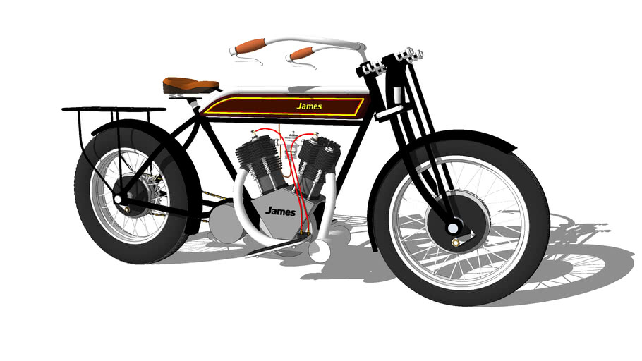 1924 James motorcycle company | 3D Warehouse