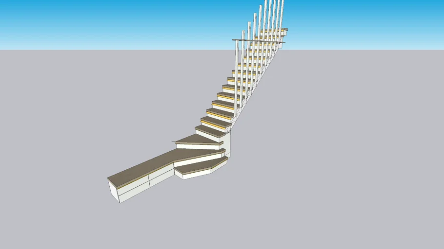 modern stair | 3D Warehouse