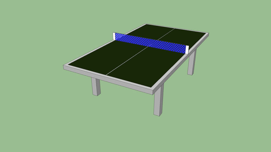 table tennis table | 3D Warehouse