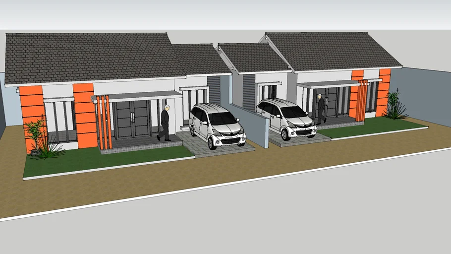 Rumah 10x10 meter | 3D Warehouse