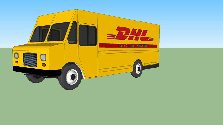 2019 Ford F-59 (Morgan Olson) step van - DHL | 3D Warehouse