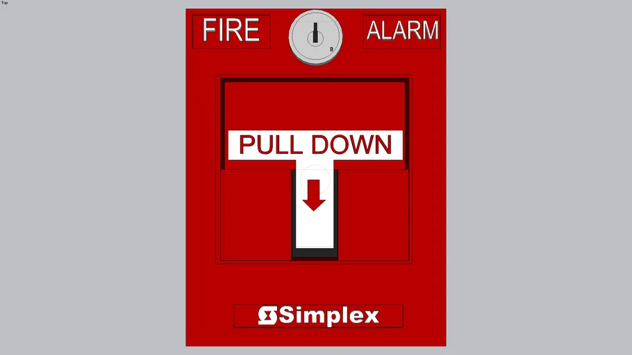 Simplex Fire Alarm Pull Station | 3D Warehouse