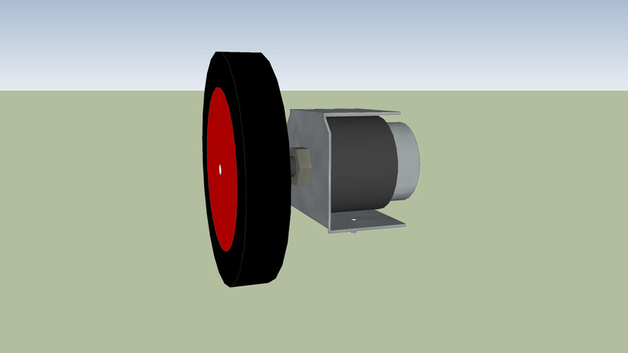METAL MOTOR with clamp and wheel | 3D Warehouse