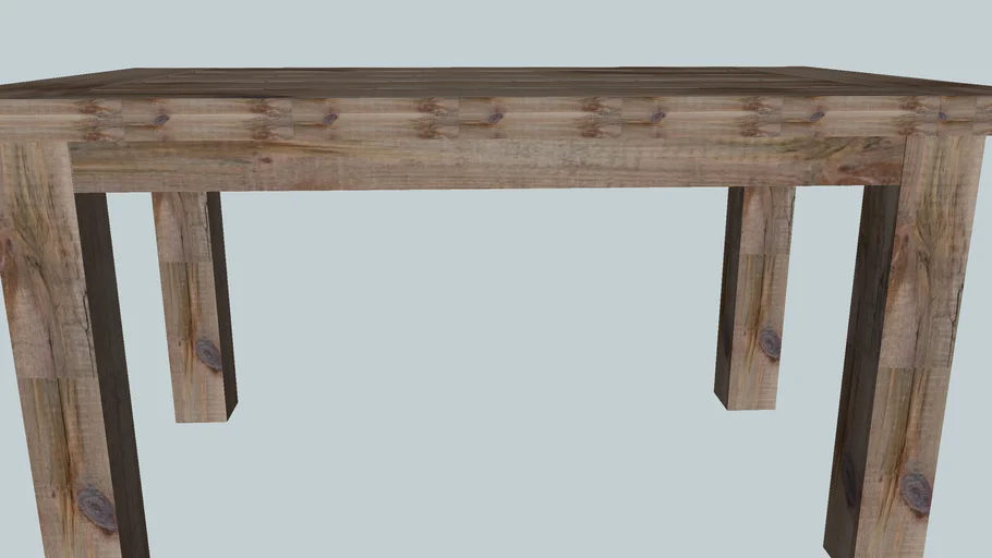 Spruce Wood Table | 3D Warehouse
