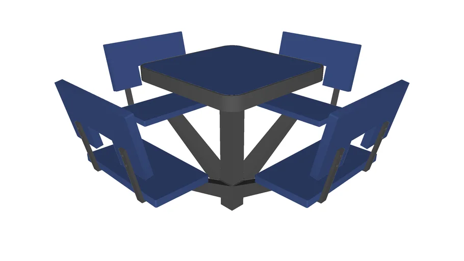 Park Table Seats - Detailed | 3D Warehouse