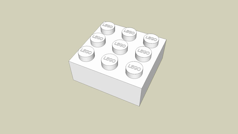 White 3x3 Lego | 3D Warehouse