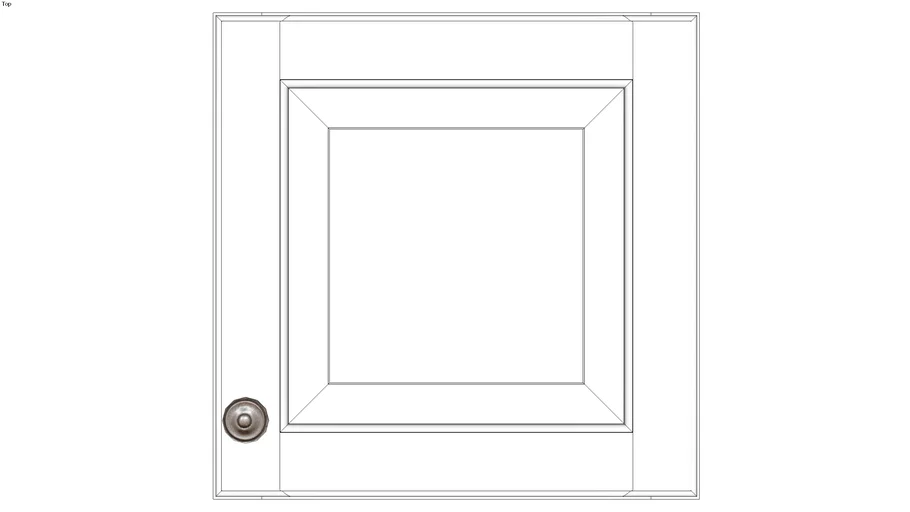 Wall Single Door 15Hx15D | 3D Warehouse