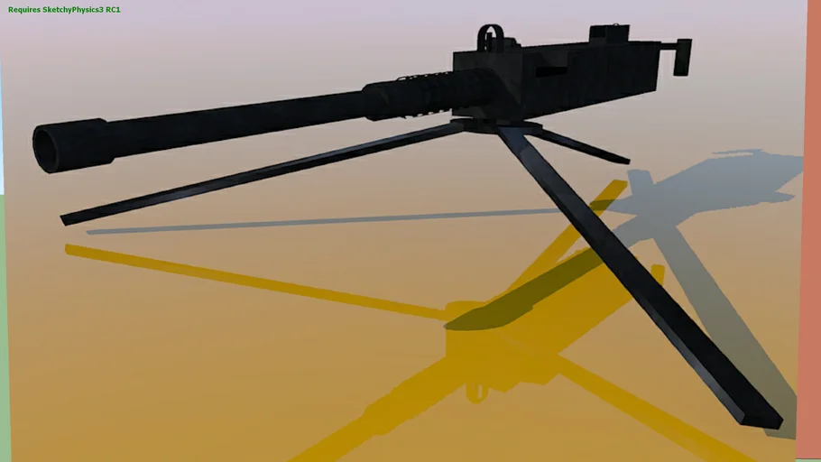 50 cal m2 machinegun | 3D Warehouse