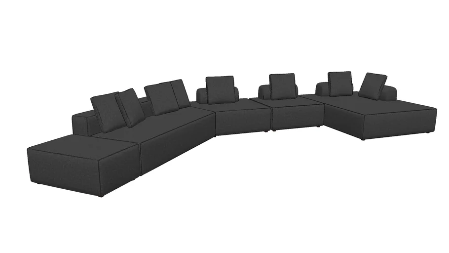 SK - BLOCK SOFA | 3D Warehouse