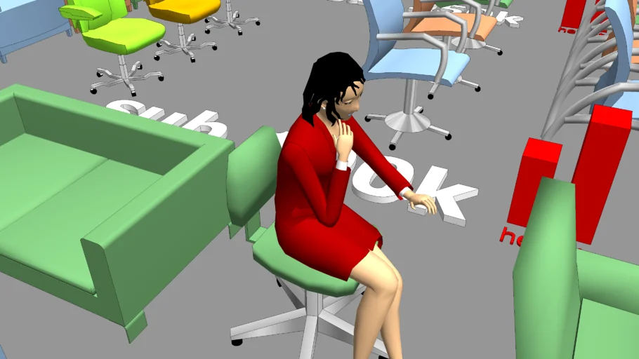 office chair props | 3D Warehouse