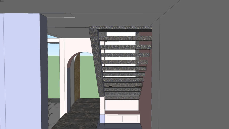 Escalera Principal para Edificio Multifamiliar | 3D Warehouse