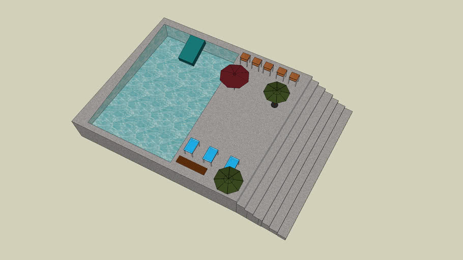 pool deck | 3D Warehouse