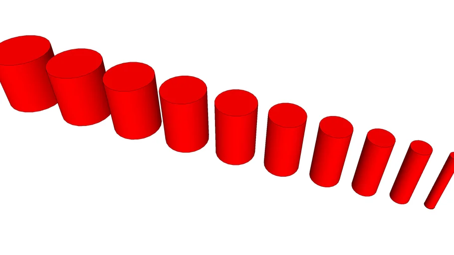 Montessori Sensorial Materials - Solid Knobless Cylinders - Red | 3D ...