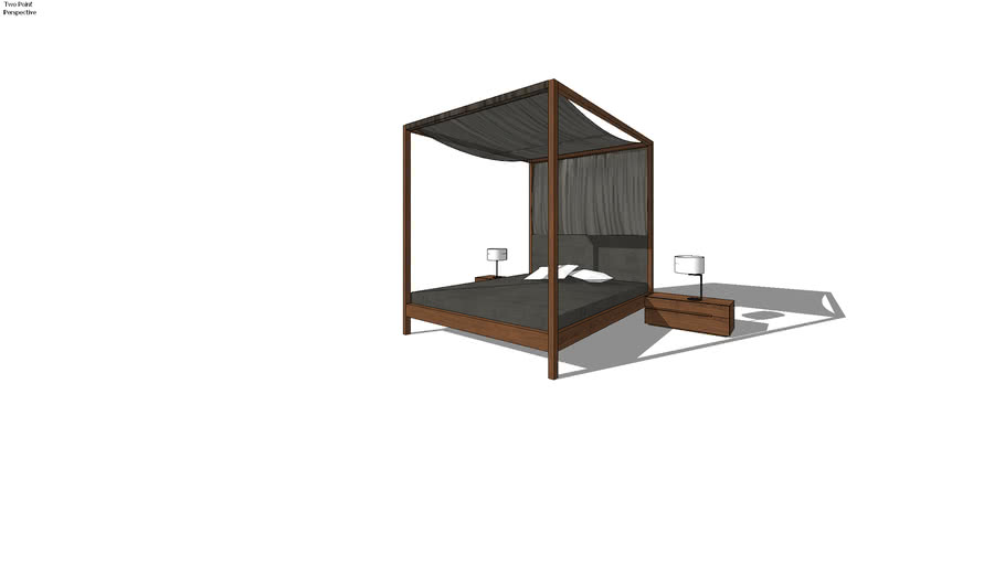 Modern Canopy Bed | 3D Warehouse