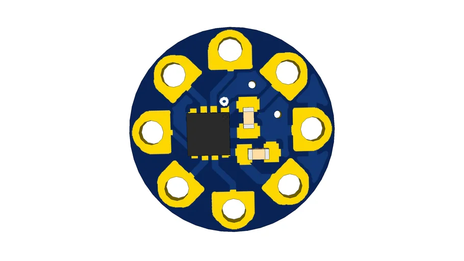 TinyCircuits-Tiny_Peripherals-TI_Motor_Bd_2mm-ASL2001 | 3D Warehouse