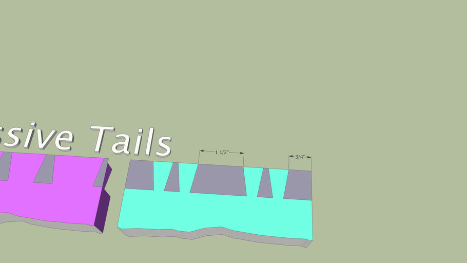 Tails for Little Bench | 3D Warehouse