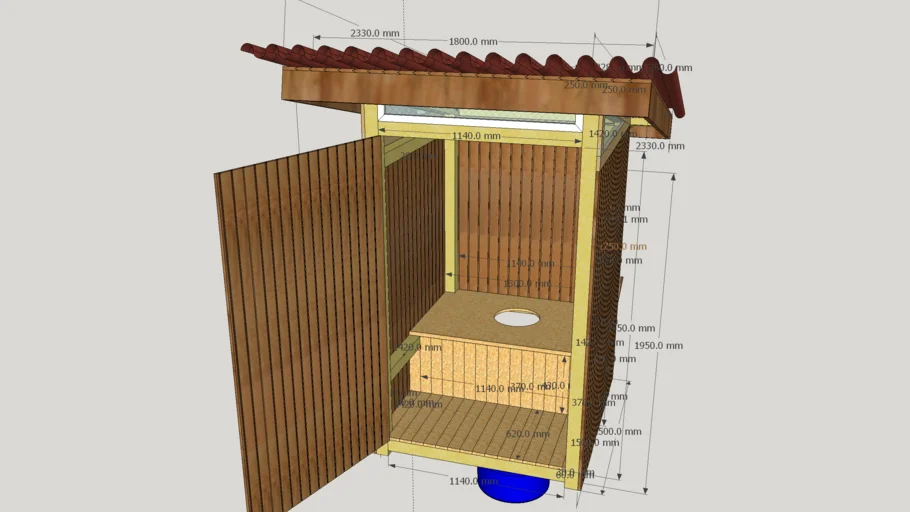 Outside toilet - latrína | 3D Warehouse
