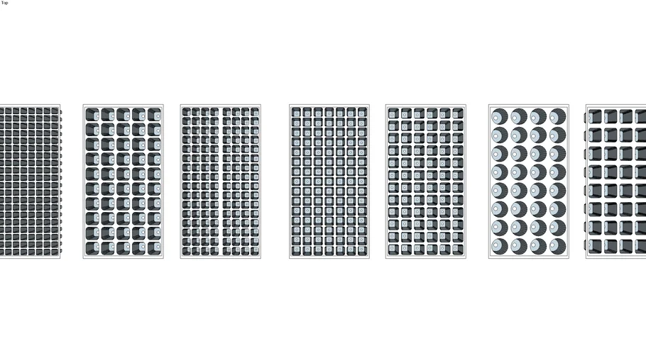 seed tray, 모종판, 육묘트레이 | 3D Warehouse