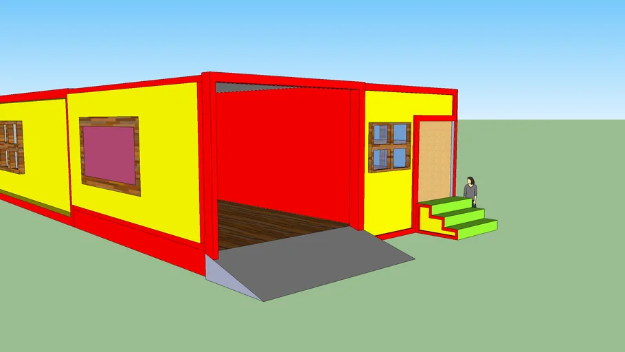 house with car park | 3D Warehouse