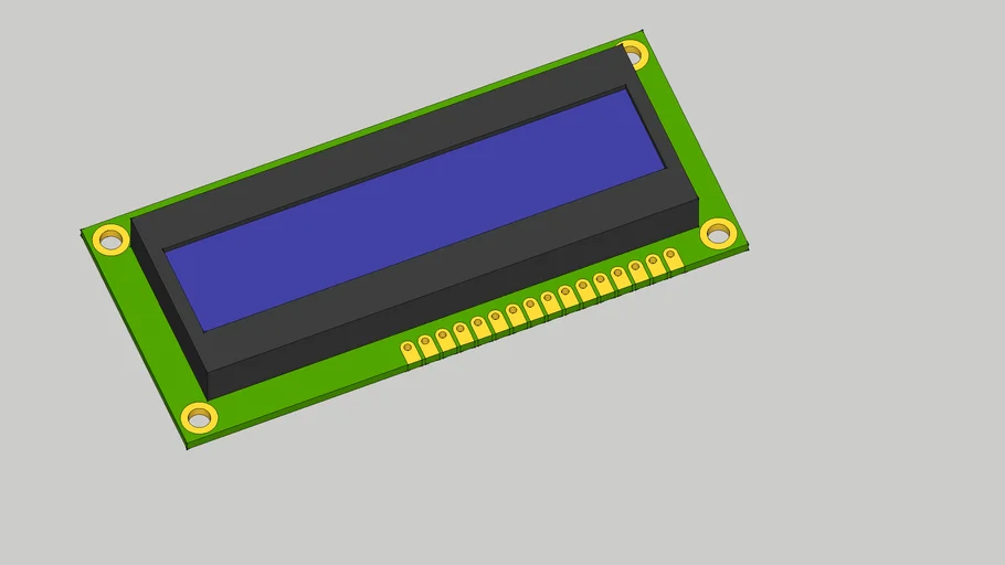 LCD 20 x 2 | 3D Warehouse