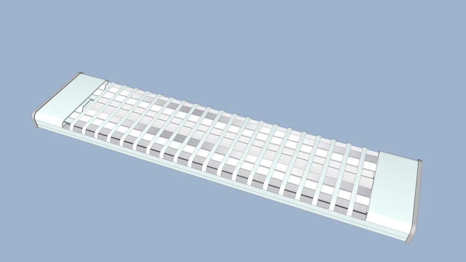 Calha de Lâmpada Fluorescente | 3D Warehouse