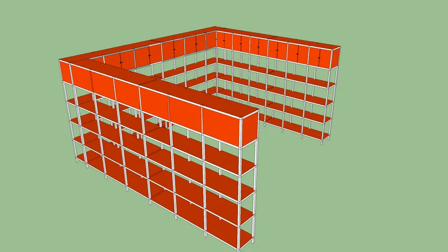 Rak Gudang Berkas | 3D Warehouse