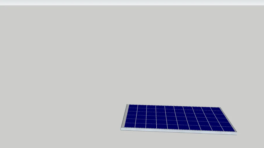 Poly Solar Panel 72 Cell 2m x 1m | 3D Warehouse