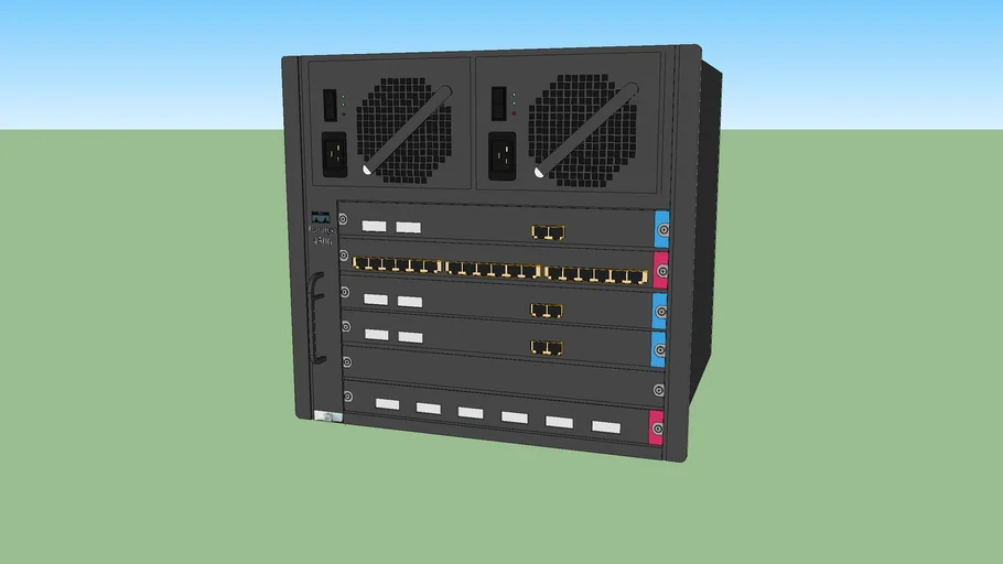 Cisco Catalyst 4506 (WS-C4506) ethernet switch with power supply | 3D ...