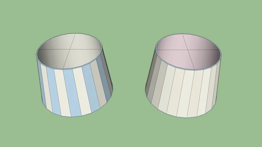 BOX PLEATED LAMP SHADES | 3D Warehouse