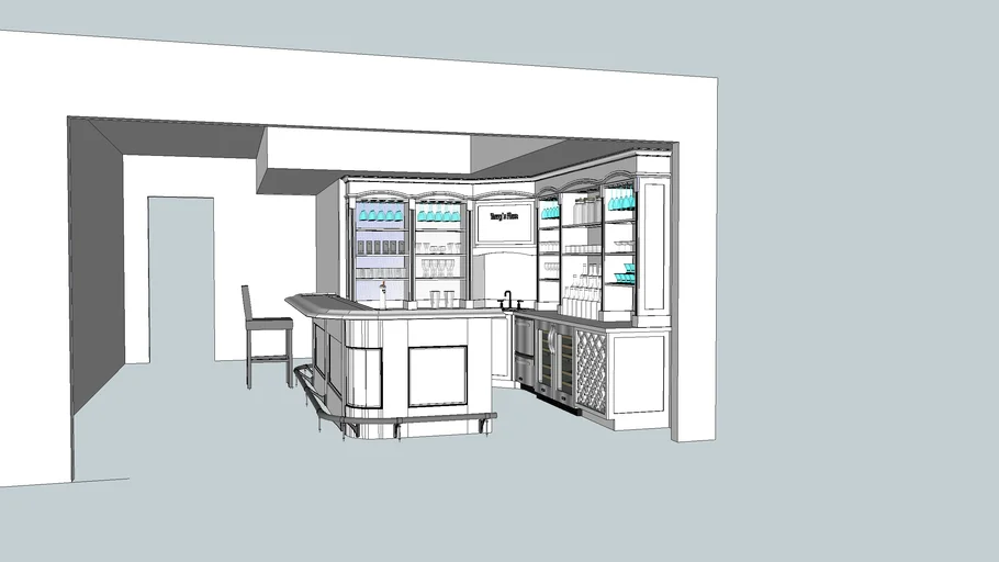 Bar Drawing | 3D Warehouse