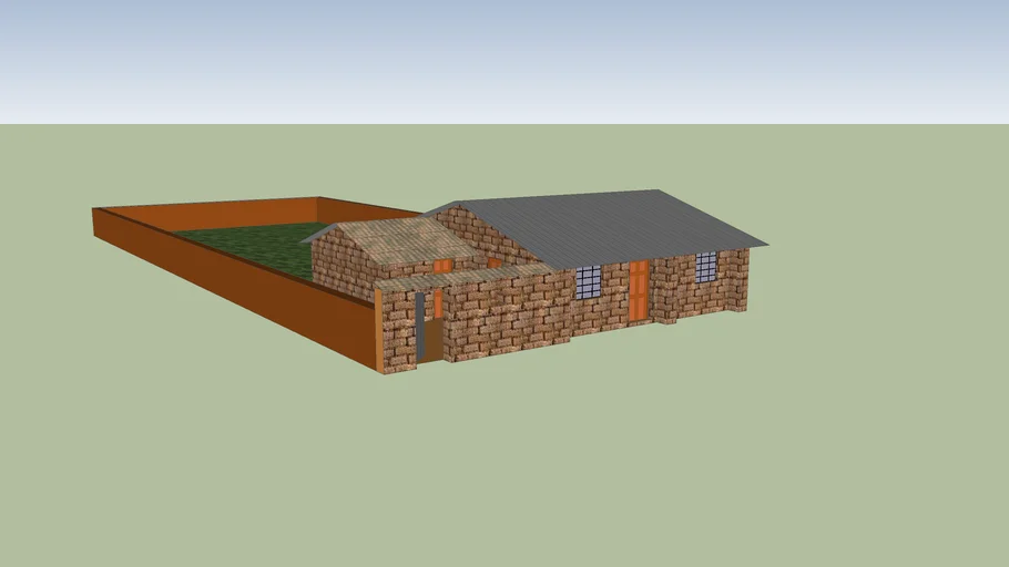 Casa de adobe de 1 piso. No. 62; (Adobe House-1 floor), Raymina ...