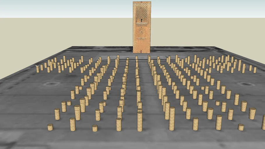 Tour de hassan Rabat | 3D Warehouse