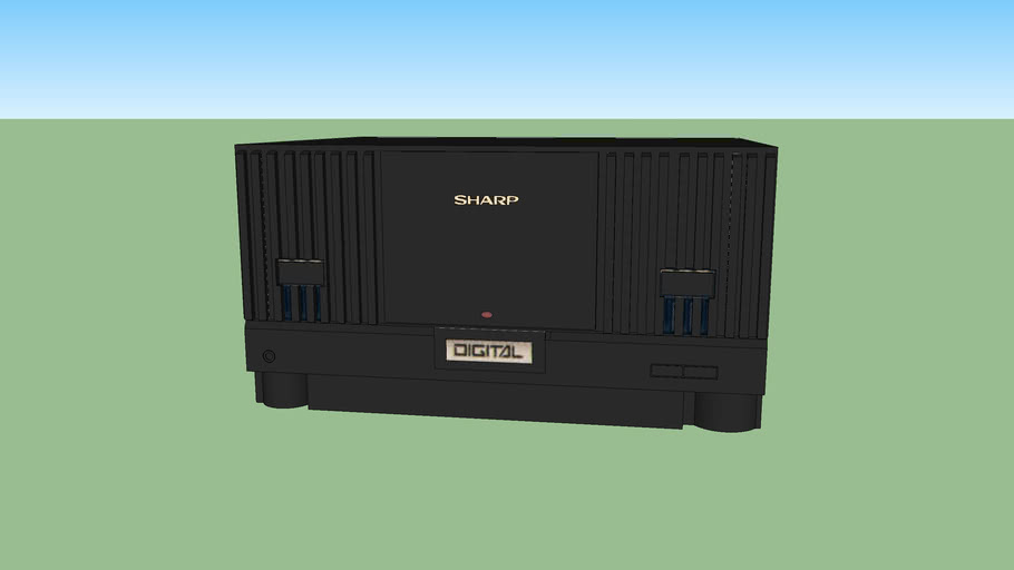 Sharp System 7700 power amplifier | 3D Warehouse