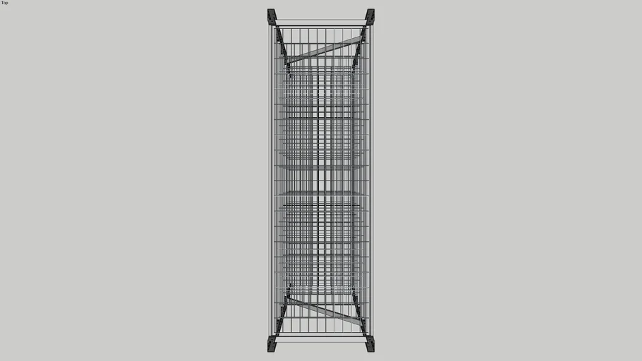 Modular Industrial Storage Rack | 3D Warehouse