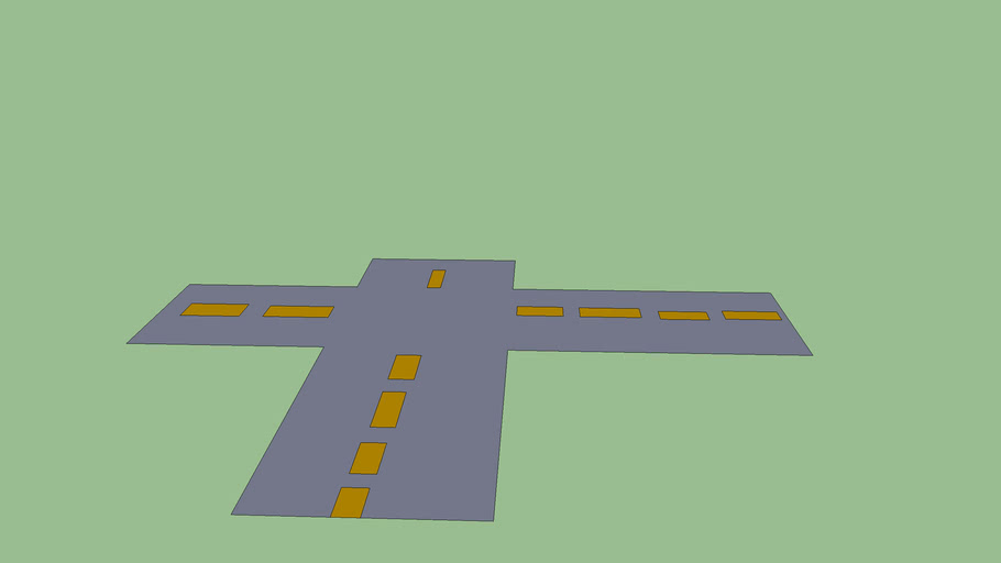simple street intersection | 3D Warehouse