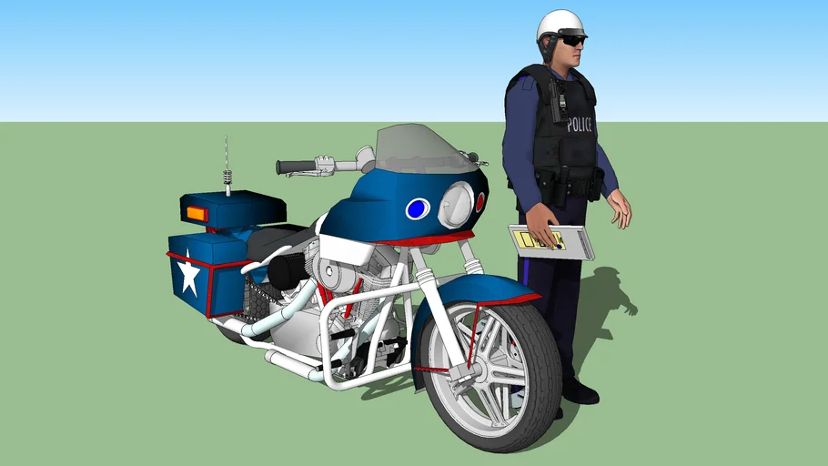 Police Motorcycle | 3D Warehouse