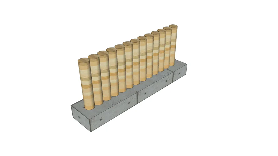 Animated Log Wall. | 3D Warehouse