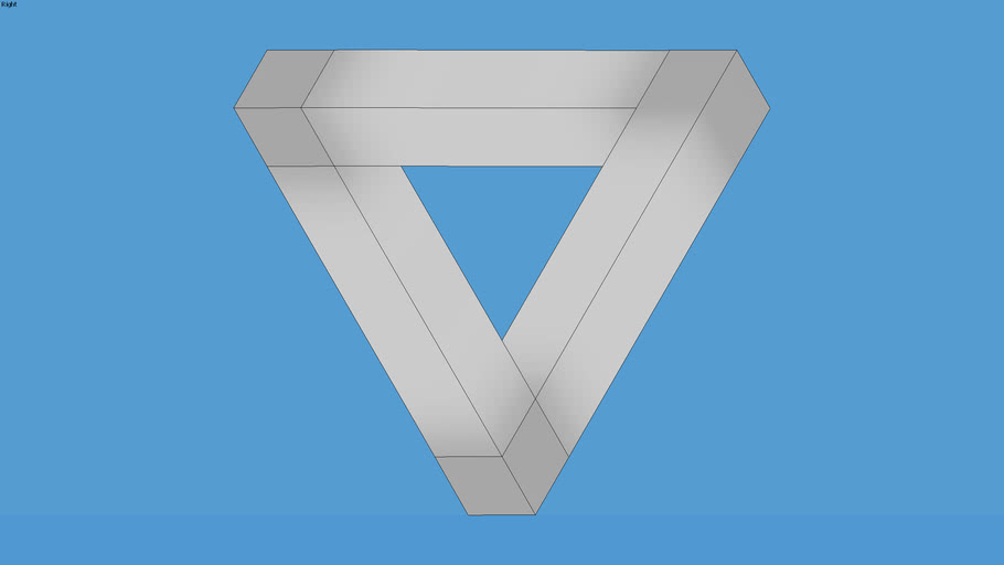 Mathieu Haemakers impossible triangle | 3D Warehouse