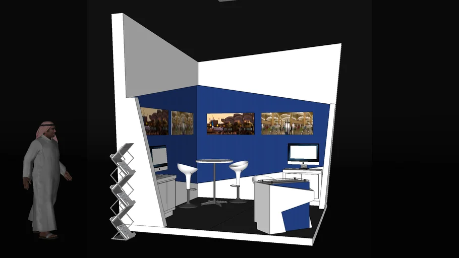 Airport Booth Stand Concept | 3D Warehouse