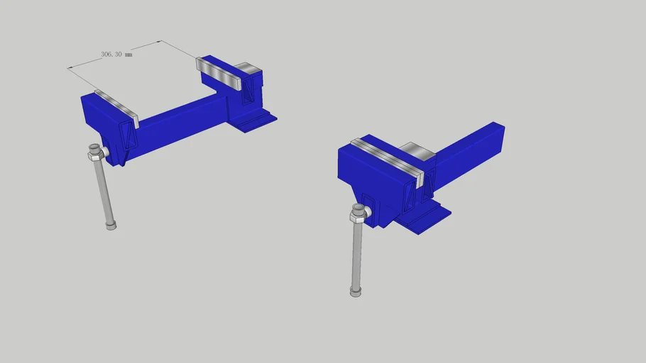 Homemade profiles (80 x40) vise | 3D Warehouse
