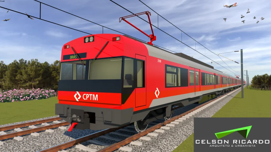 Trem CAF Série 2100 da CPTM (V-Ray 3.4 Ready) | 3D Warehouse