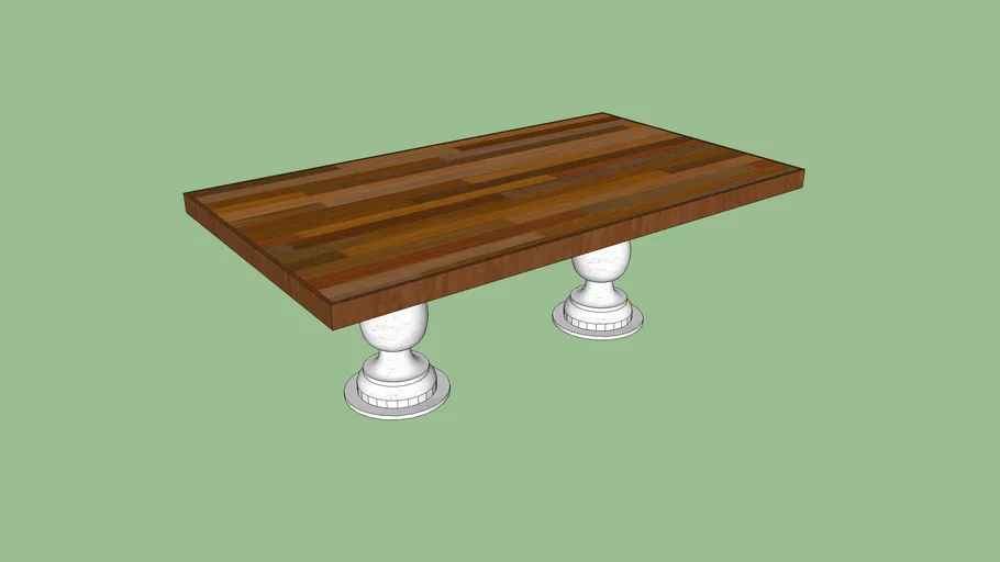 Pedestal Dining Table | 3D Warehouse