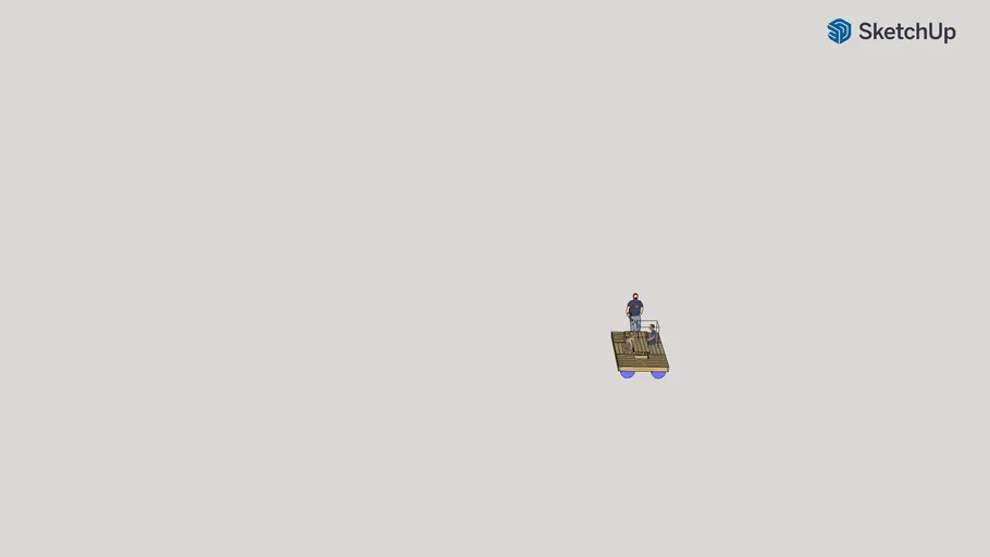 Floating Picnic Table 10ft by 7ft | 3D Warehouse