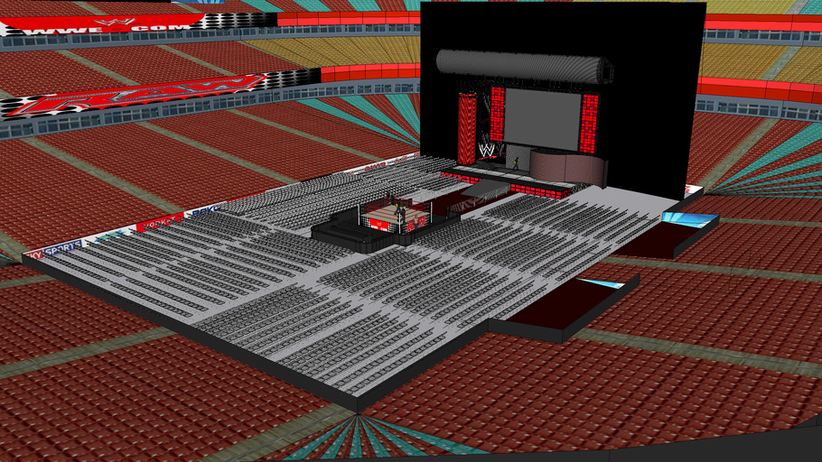 WWE HD Arena Set-Up | 3D Warehouse