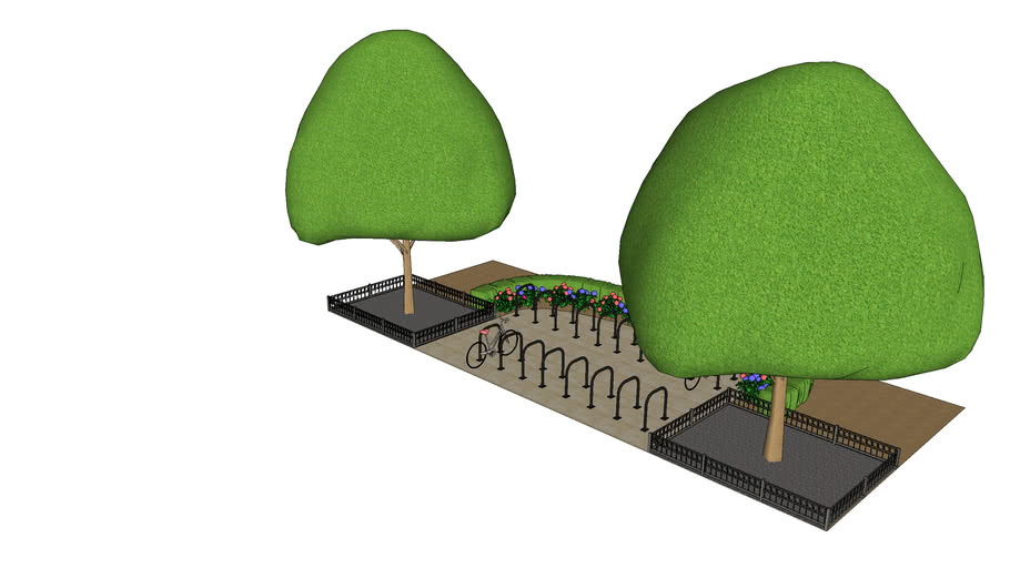 Bike Rack Garden | 3D Warehouse