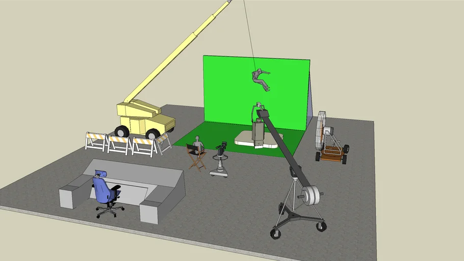Green Screen Movie Set | 3D Warehouse
