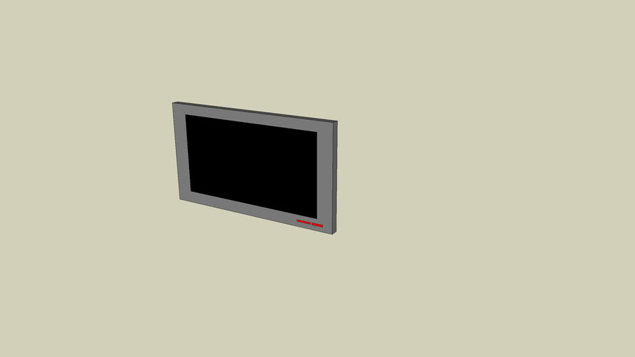 big flat screen TV | 3D Warehouse